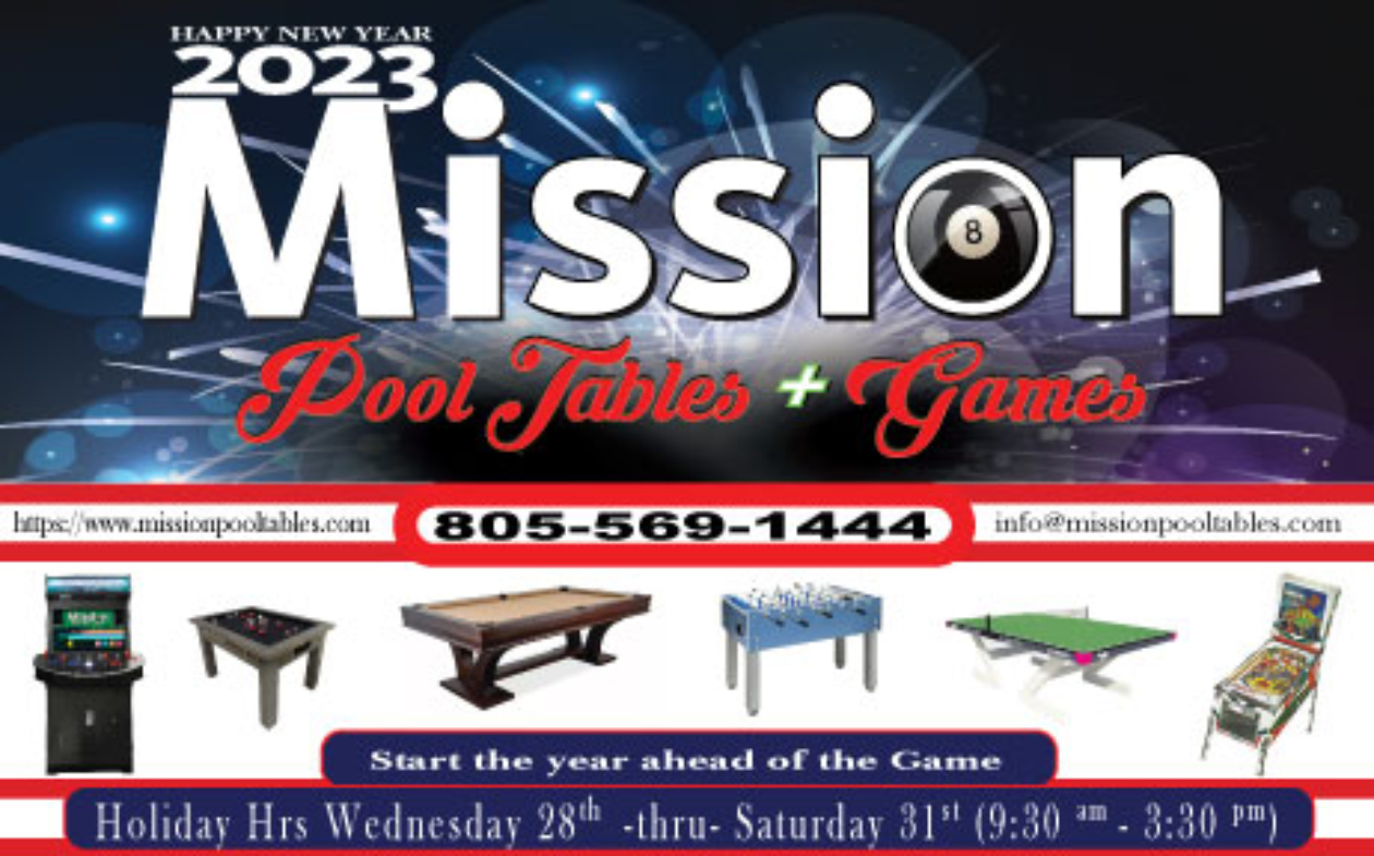 Contact us | MISSION POOL TABLES AND GAMES 805-569-1444
